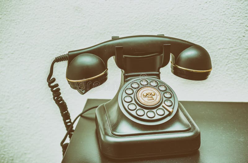 Old Model of Home Telephone Stock Image - Image of handset, retro: 87993553