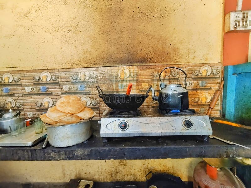 Old kitchen of 90s model stock image. Image of shows - 259404567