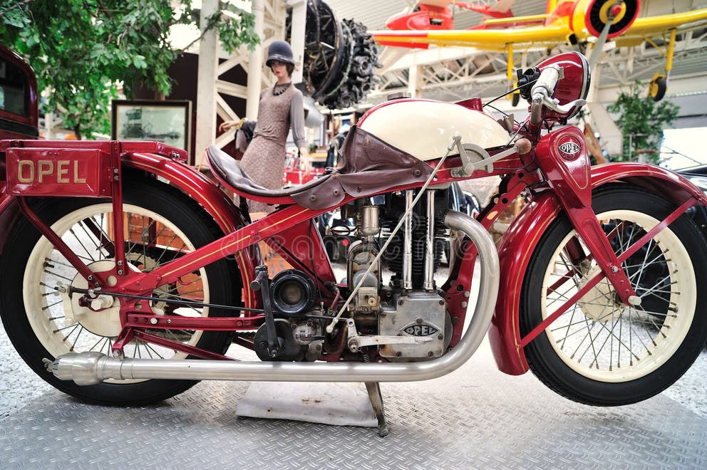 Old Model of Opel Motorcycle Editorial Photography - Image of lightning ...
