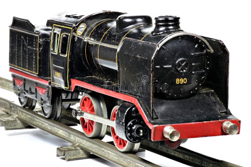 Old model railway stock image. Image of childhood, mechanics - 66971745