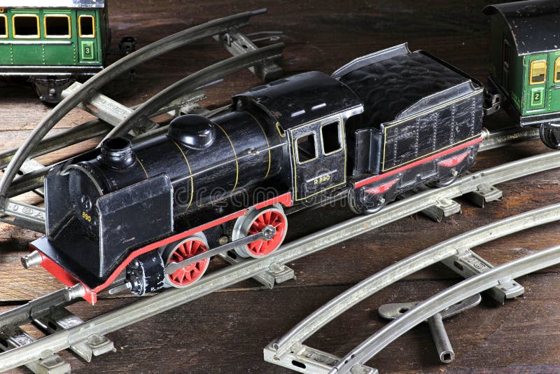 Old model railway stock photo. Image of tender, childhood - 66972192