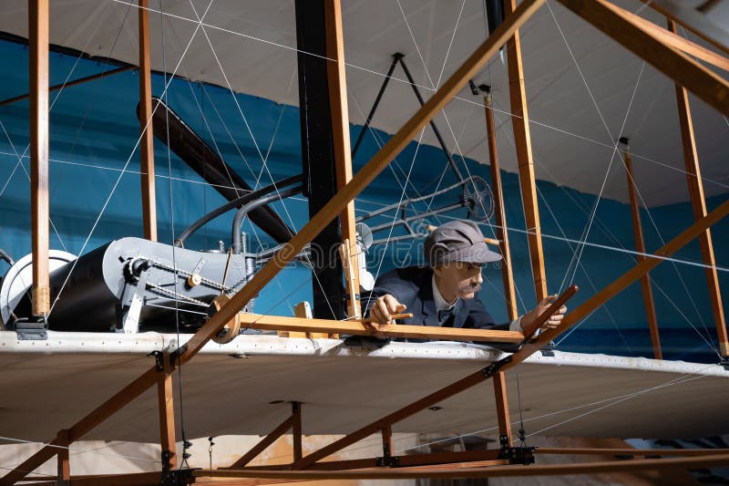 An Old Model of the Wright Flyer Editorial Stock Photo - Image of ...
