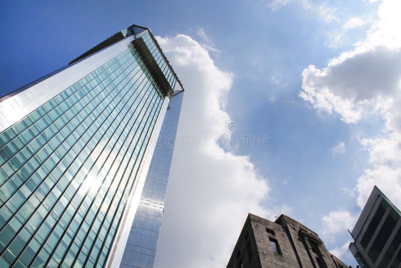 Old and Modern Building with Sky Stock Image - Image of courtyard ...