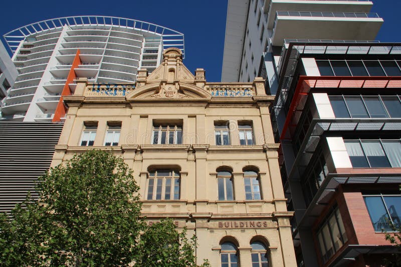 Old and Modern Buildings - Perth - Western Australia Editorial Image ...
