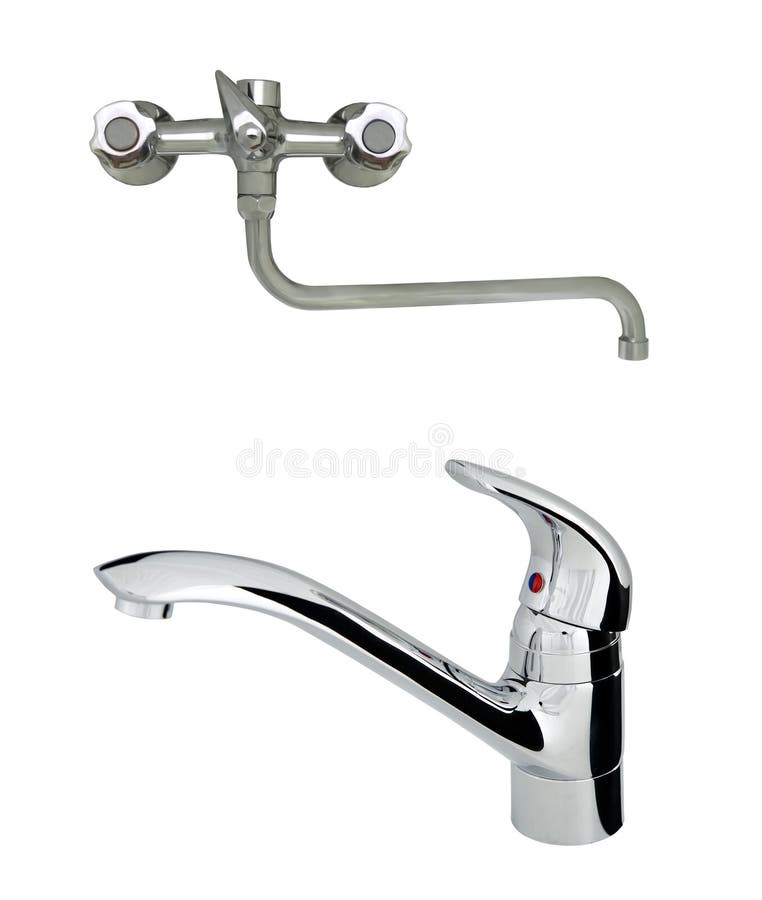 Old with Modern Stainless Steel Tap Stock Image - Image of kitchen ...