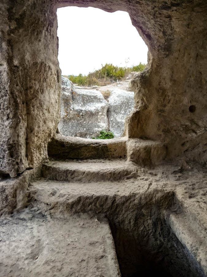 An Old Monastery in the Rocks Stock Image - Image of stone, cell: 114004075