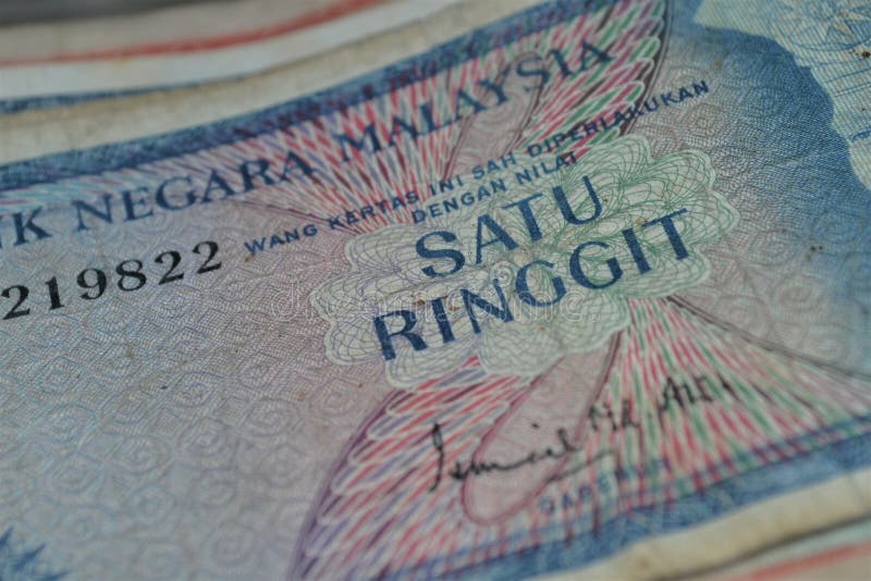 One Ringgit Old Malaysia Banknotes Stock Image - Image of brand ...