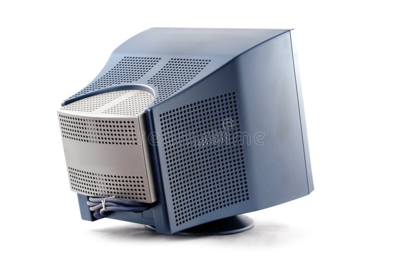 Old Computer Monitor Back