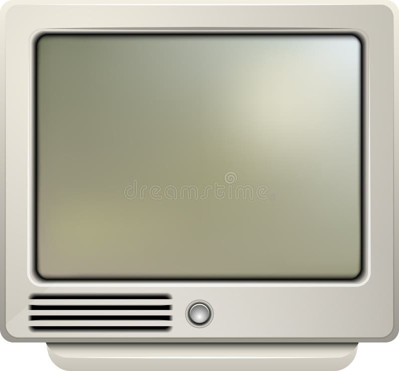 Old monitor stock vector. Illustration of symbol, revival - 42846596