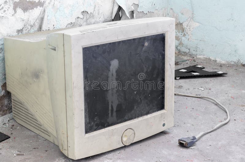 Old monitor stock image. Image of screen, internet, electrical - 30384639