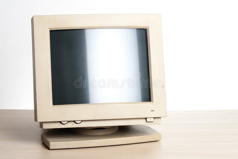 Old monitor stock image. Image of isolated, electronic - 79926537