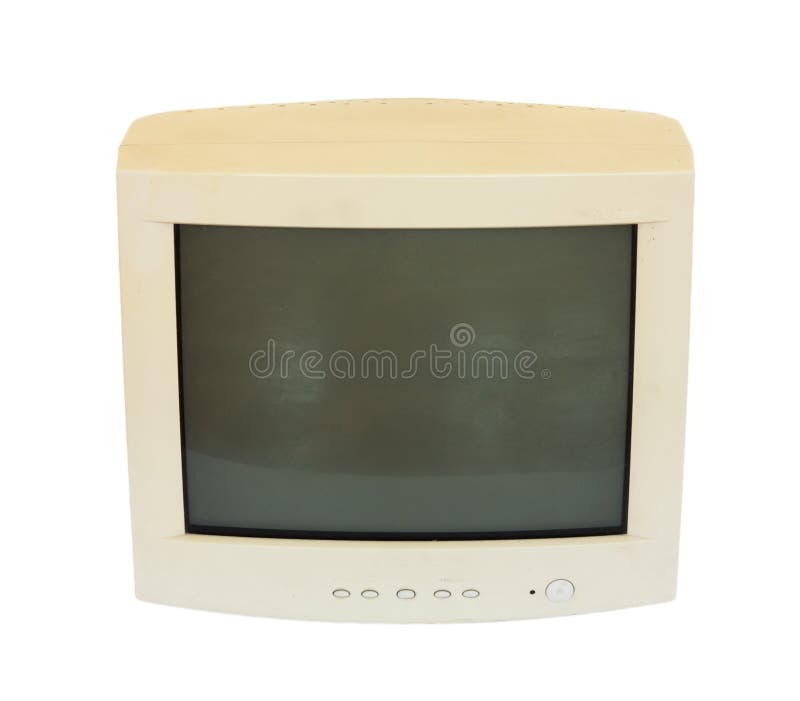 Old Monitor from Your Computer Stock Image - Image of abstruse, horror ...