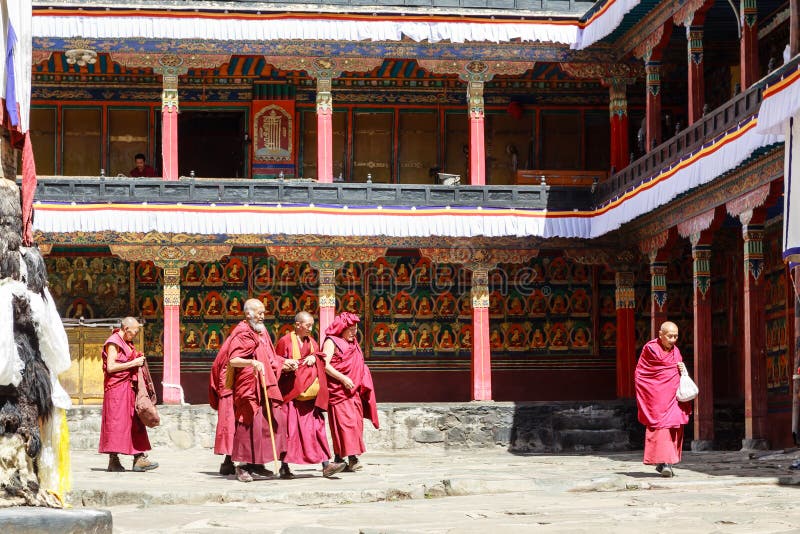 Old monk font of monastery editorial photo. Image of india - 54108741