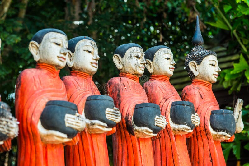 Old monk statue stock image. Image of pray, holy, ancient - 101136869