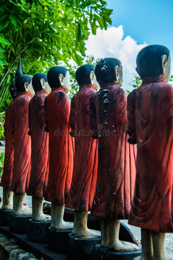 Old monk statue stock photo. Image of spiritual, symbol - 101137566