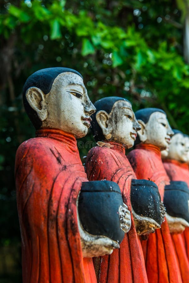 Old monk statue stock image. Image of sculpture, buddha - 101138065