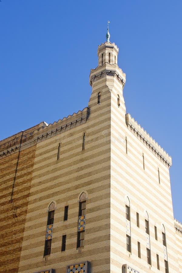Old Moorish Building Under Blue Stock Photo - Image of morocco, wall ...