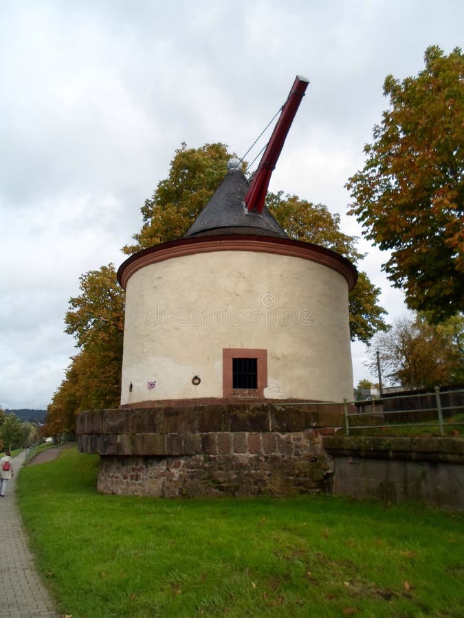 Old mosel crane stock image. Image of crane, bank, mosel - 50464399