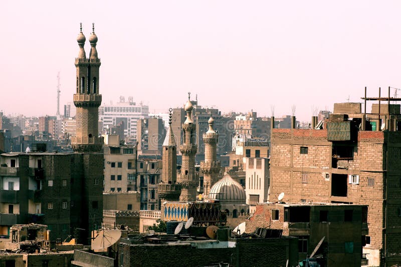 Old Mosque in Cairo in Egypt Stock Image - Image of islamic, minaret ...