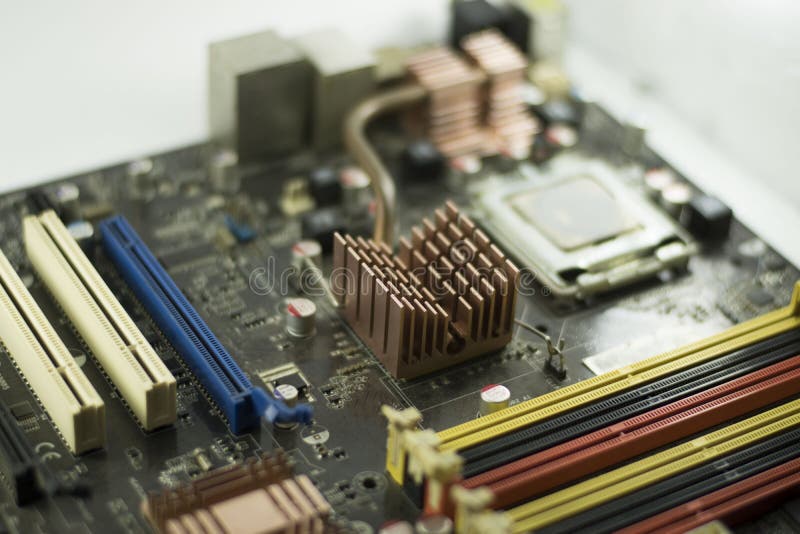 Old motherboard board editorial image. Image of abstract - 112288045