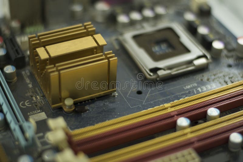 Old motherboard board editorial stock image. Image of detail - 112288169