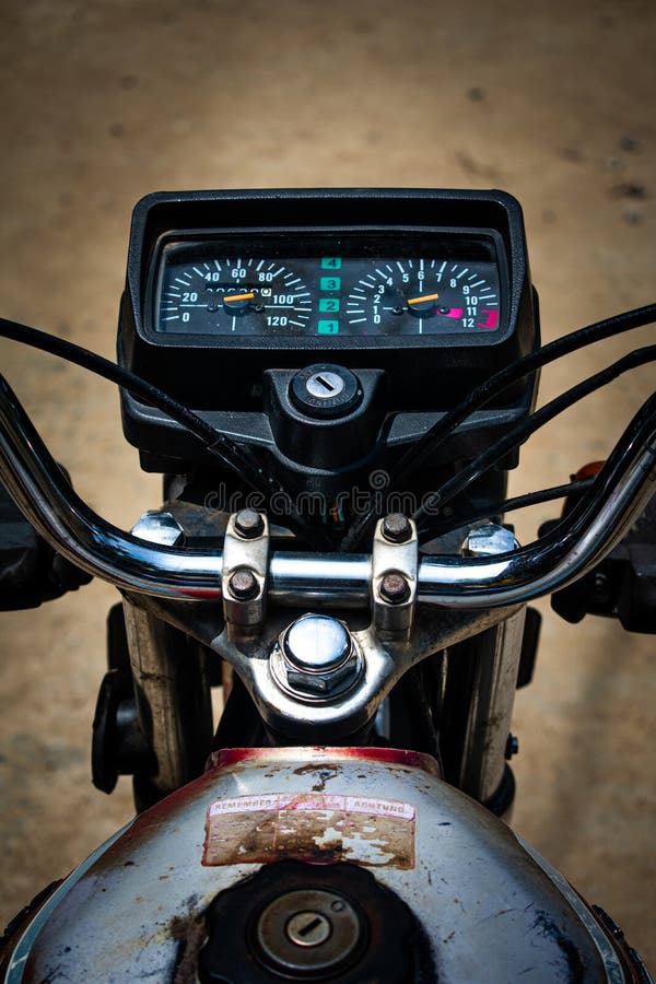 Old motor bick stock photo. Image of vehicle, iron, wheel - 250084348