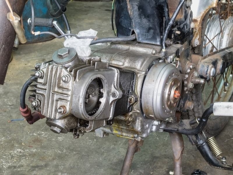 Old motorcycle engine stock photo. Image of retro, chrome - 69322812