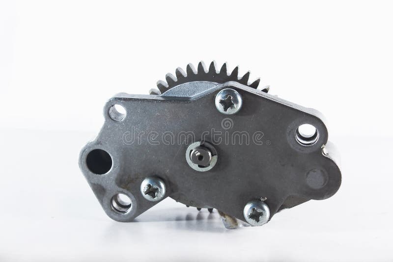 Old Motorcycle Spare Parts on a White Background. Stock Photo - Image ...