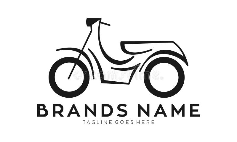 Old Motorcycle Symbol Vector Design Stock Vector - Illustration of ...