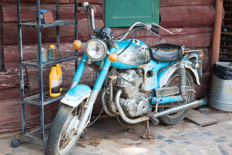 Old motorcycle stock photo. Image of moto, lifestyle - 61384148