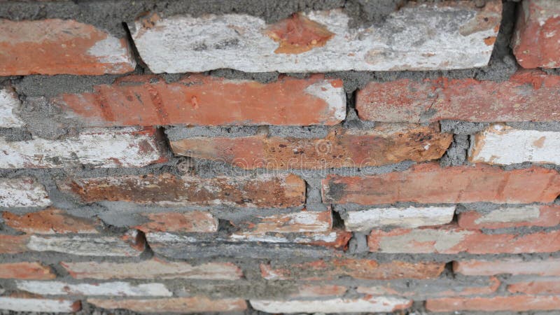 Old Mottled Brick Wall Angle View Stock Photo - Image of backgrounds ...