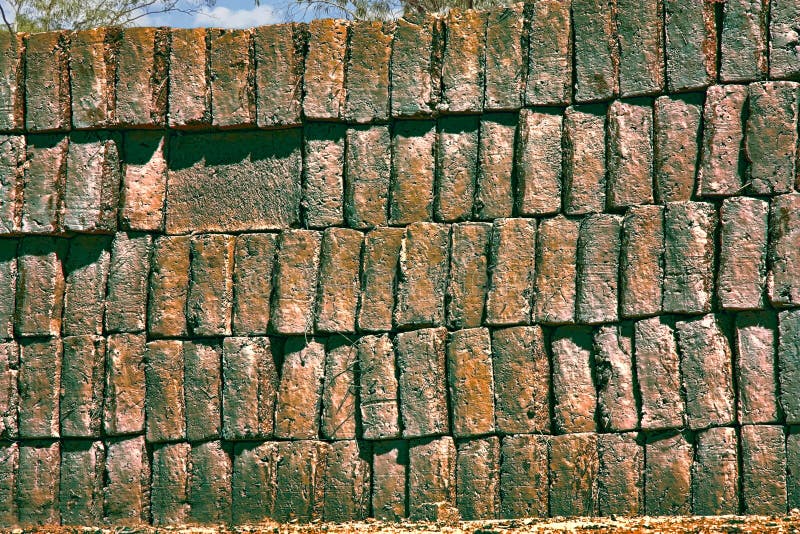 Old mouldy bricks stock image. Image of wall, rectangular - 83349877