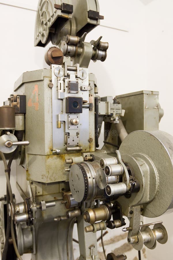 Old movie projector stock photo. Image of gears, film - 26543216