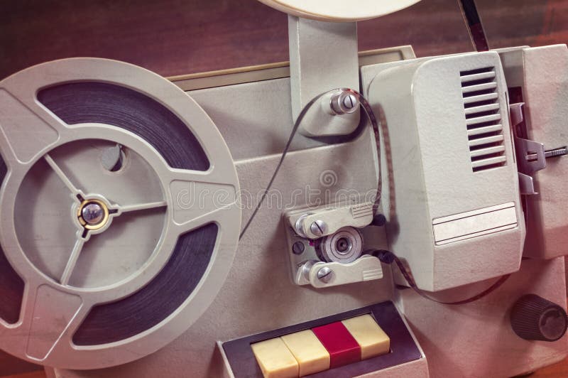 Old movie projector stock photo. Image of premiere, beam - 64760102