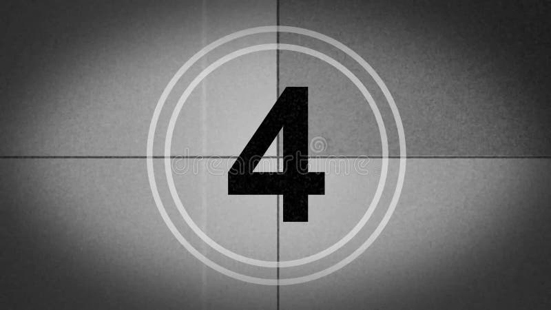 Old Movie Starting. Countdown Animation. 4K Video Stock Video - Video ...