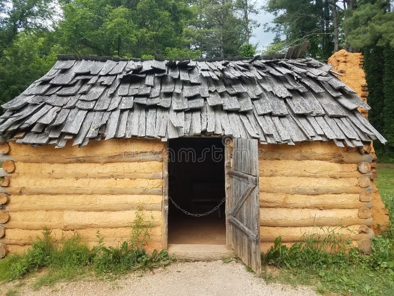 Old Mud or Adobe Building with Wood Shingles Stock Image - Image of ...