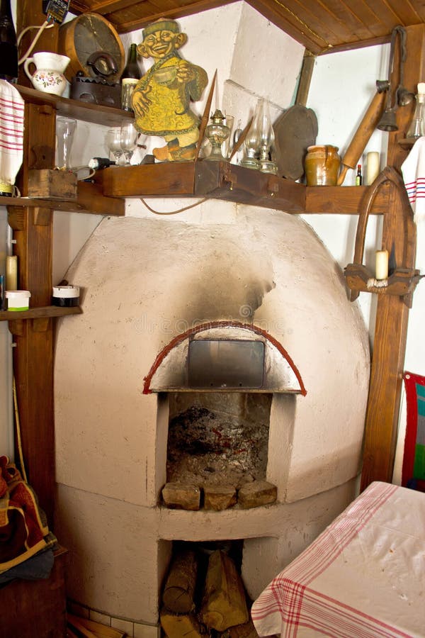 Old Mud Made Fireplace in Cottage Stock Image - Image of house, shack ...