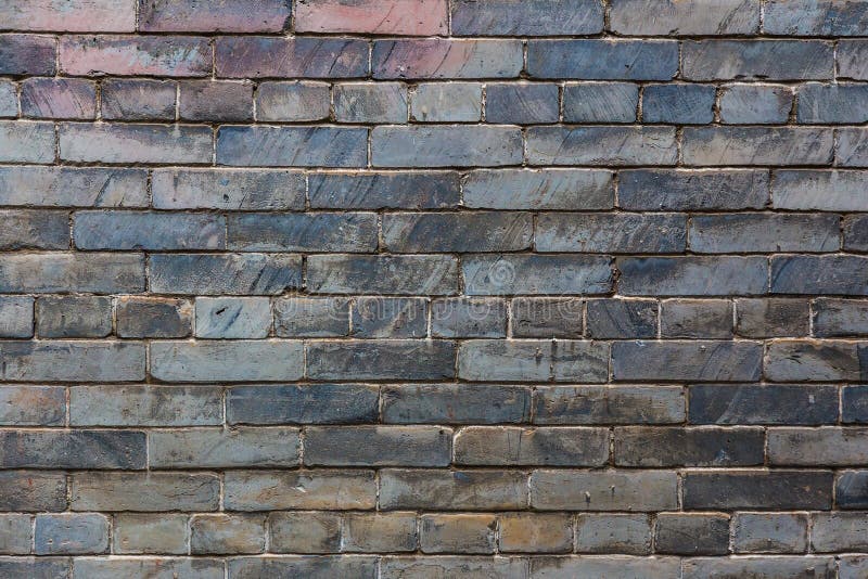 Old multi-color brick wall stock image. Image of concrete - 113244751