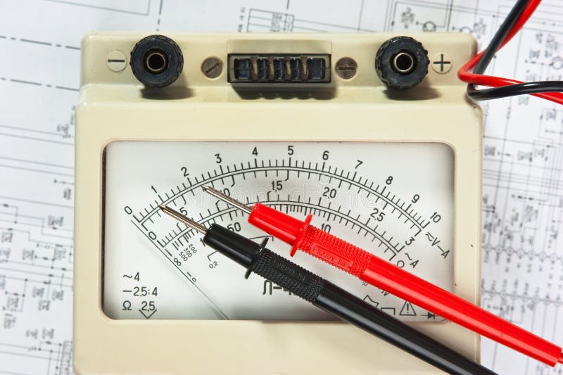 Old multimeter stock image. Image of project, pattern - 31049217