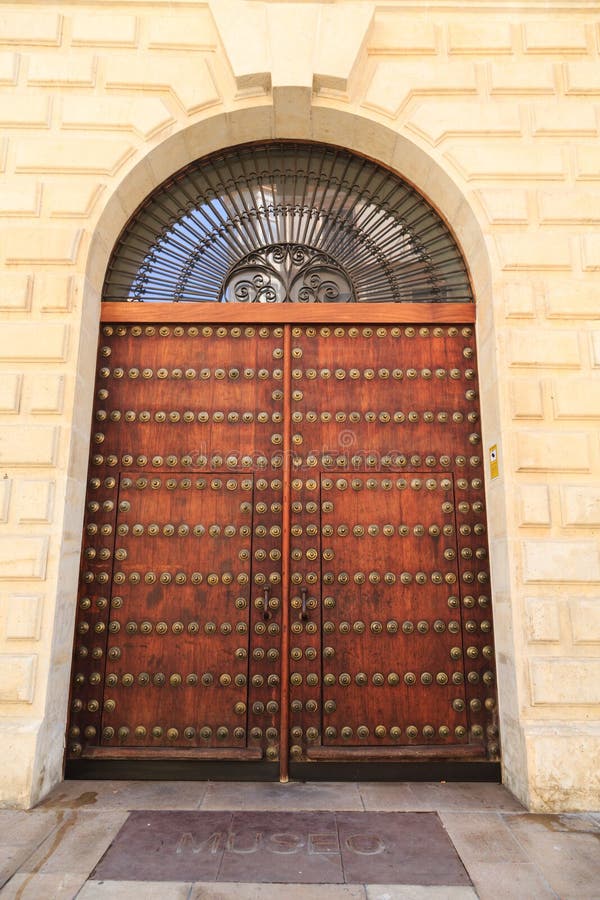 Old Museum Doors stock image. Image of mediterranean - 99142507