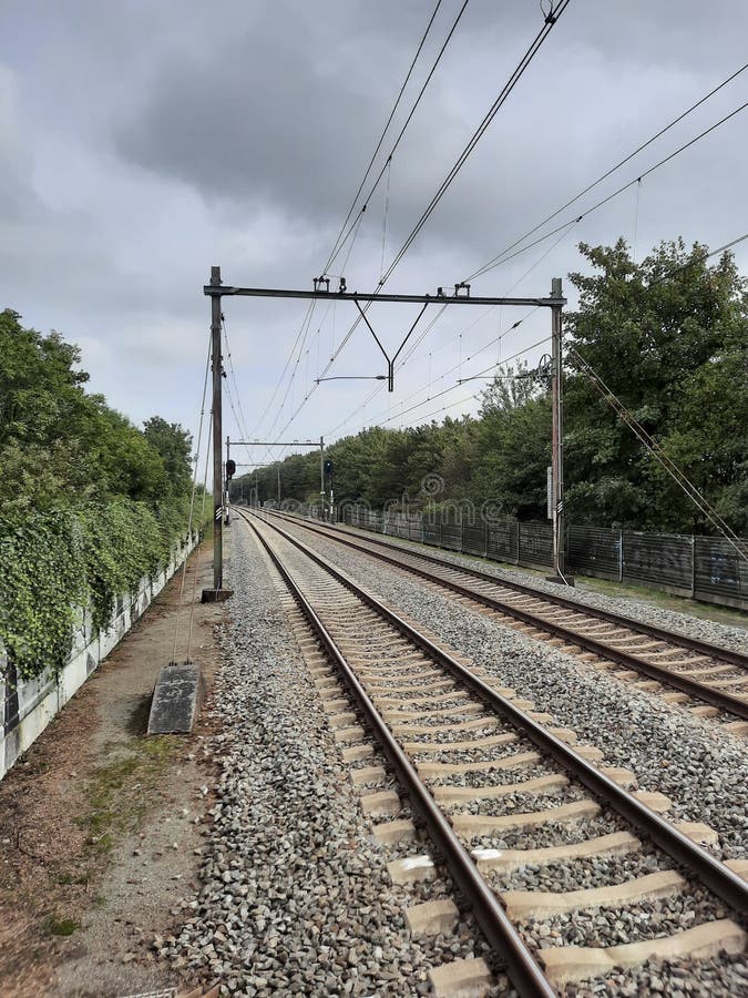 Old Museum Steam Train on Track between Rotterdam and Gouda Editorial ...