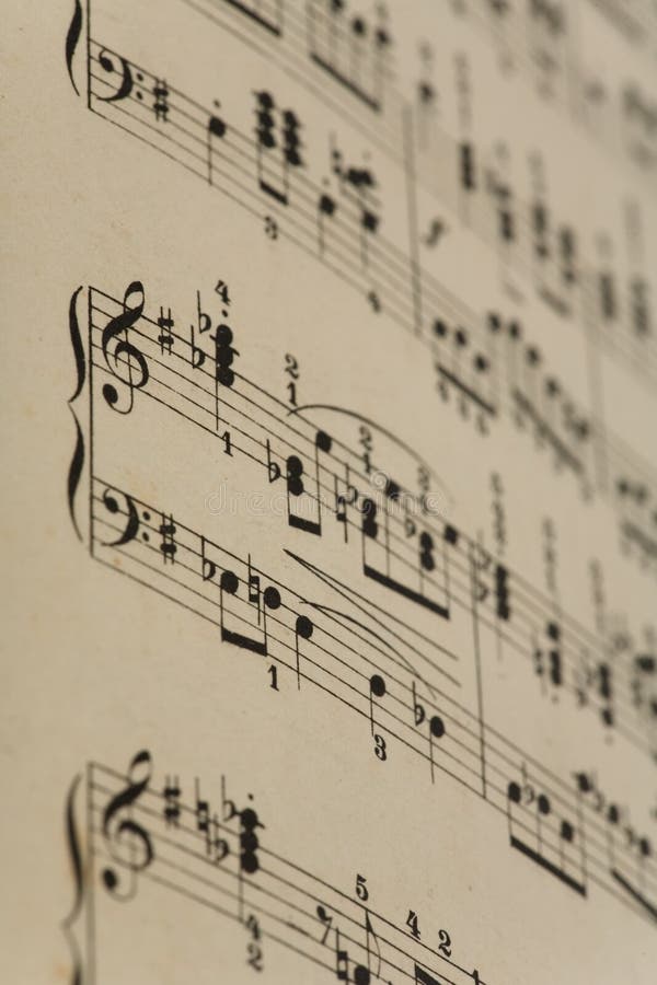 Old music notes stock photo. Image of sheet, melody, symphony - 13100060