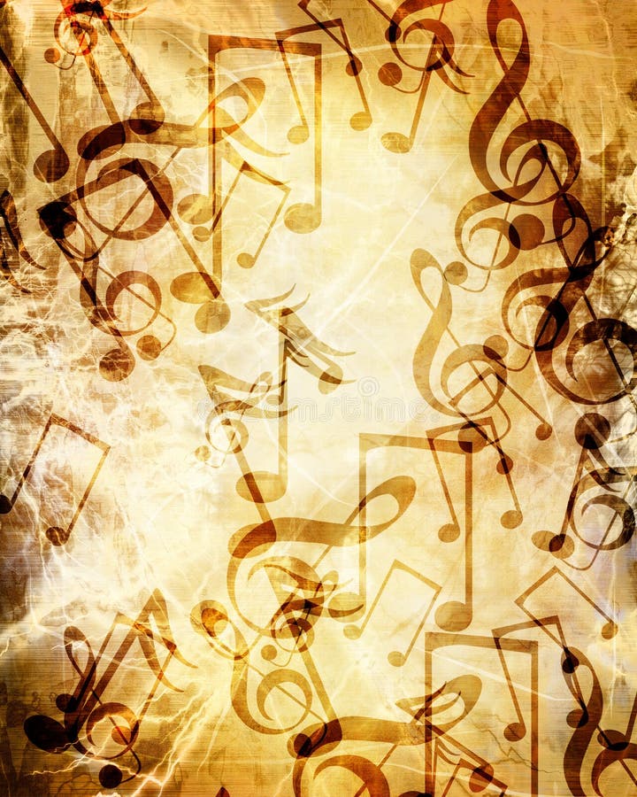 Old music sheet stock illustration. Illustration of graphic - 4050916