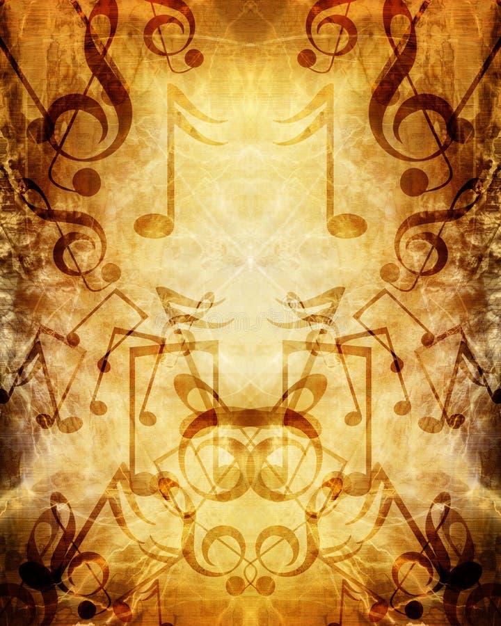 Old music sheet stock illustration. Illustration of parchment - 4338658