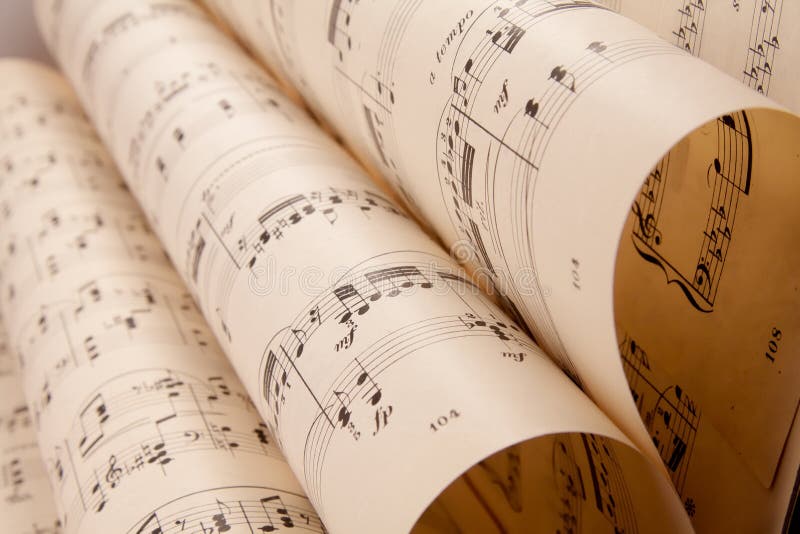 Old music sheet stock photo. Image of piano, texture, style - 9465118