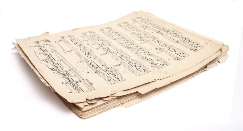 Old music sheets stock image. Image of manuscript, symbol - 20822515