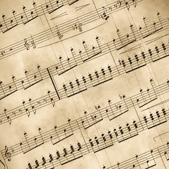 Old musical notes stock image. Image of note, graphics - 8975281