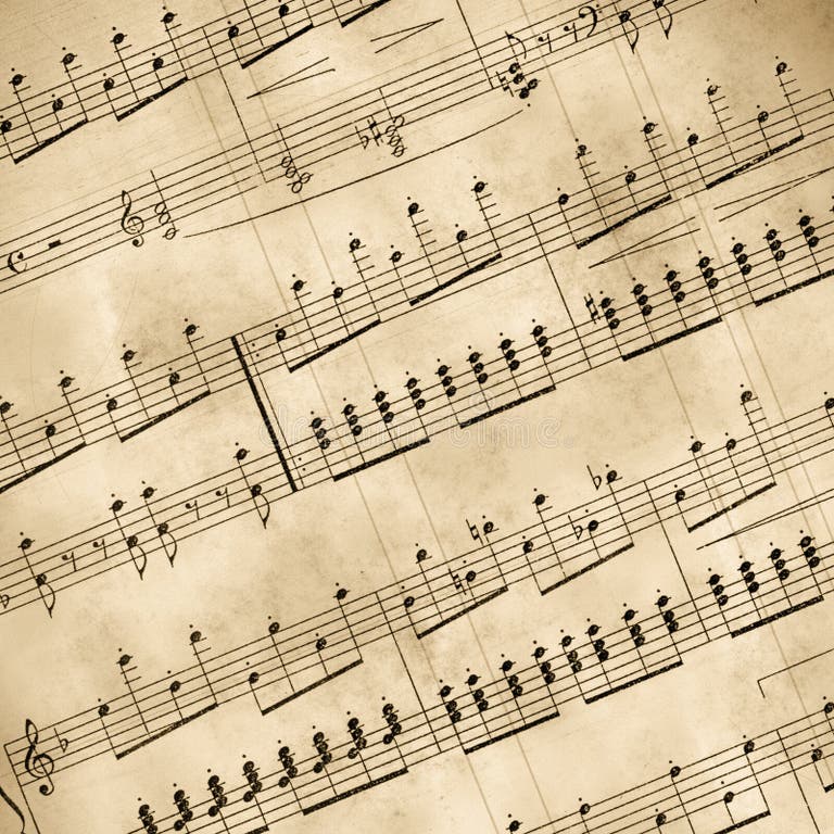 Old musical notes stock image. Image of note, graphics - 8975281