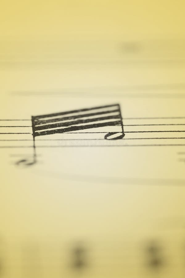 Old Musical Score Sheet stock image. Image of view, landscape - 50671003