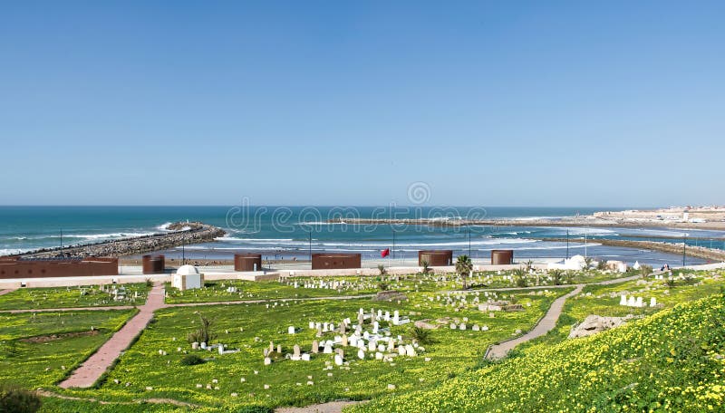 Old Muslim Cemetery in Rabat. Morocco Stock Photo - Image of mausoleum ...